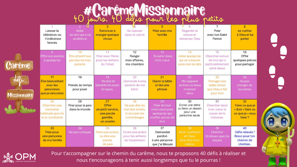[Enfance missionnaire] Parcours de Carême 2025 - Œuvres Pontificales ...