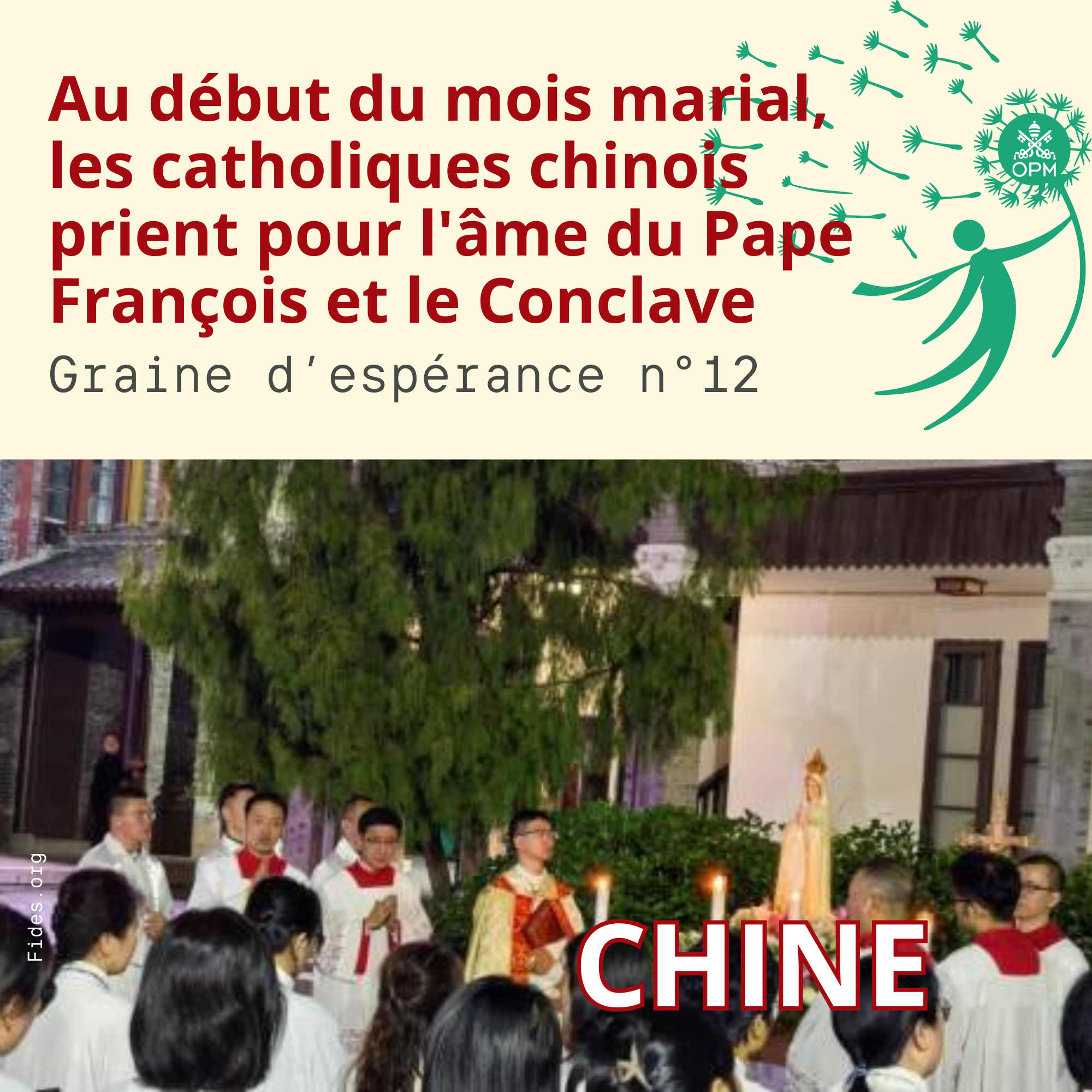 [Graine d'espérance] Au début du mois marial, les catholiques chinois ...